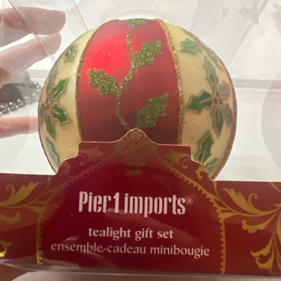 Pier 1 | Holiday | Vintage Pier Imports Tealight Gift Set Candleholder ...